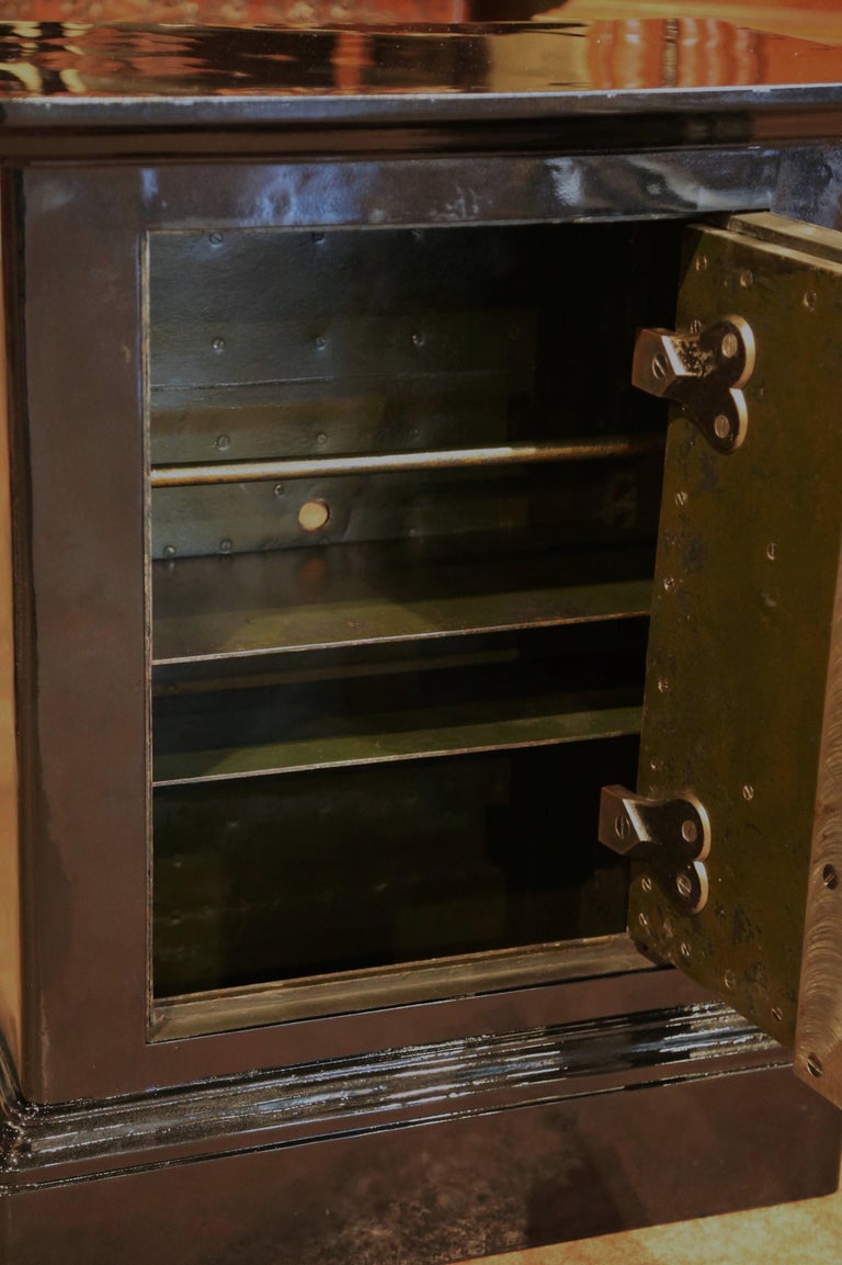19th Century French Metallic Black Painted Iron "Fichet" Fire Safe For ...