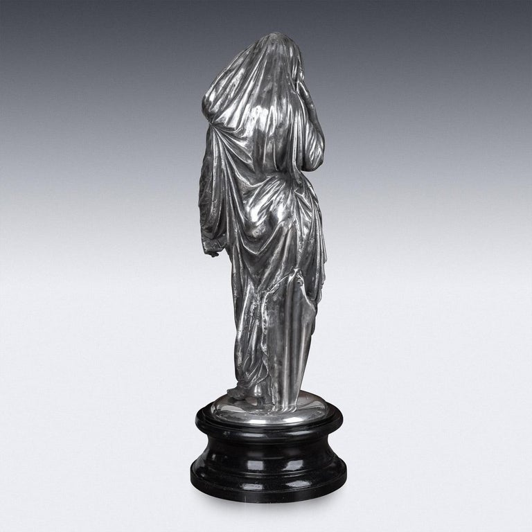 19th Century French Monumental Solid Silver Figural Centrepiece, C.1840 ...
