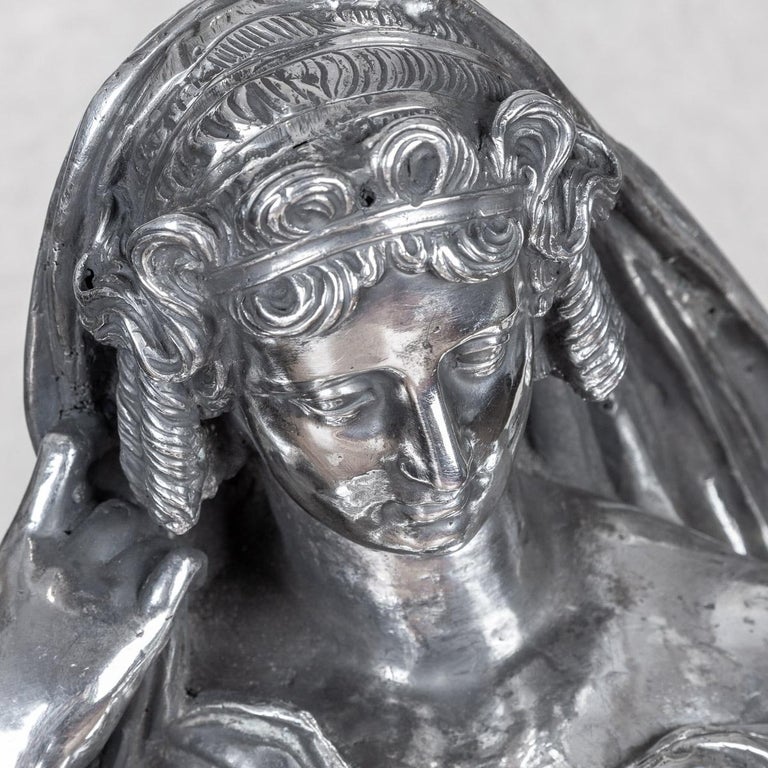 19th Century French Monumental Solid Silver Figural Centrepiece, C.1840 ...