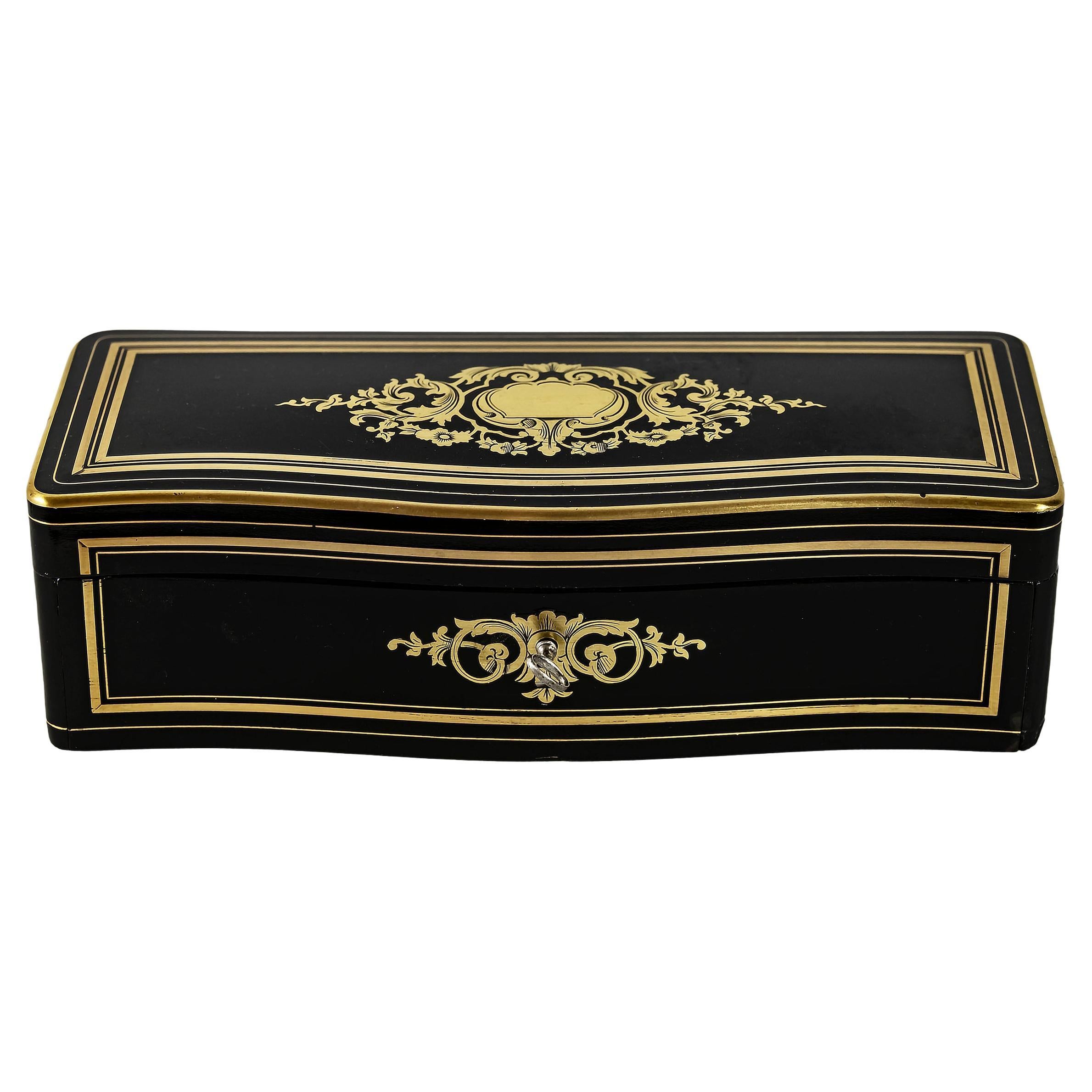 Antique French Boulle Box For Sale at 1stDibs