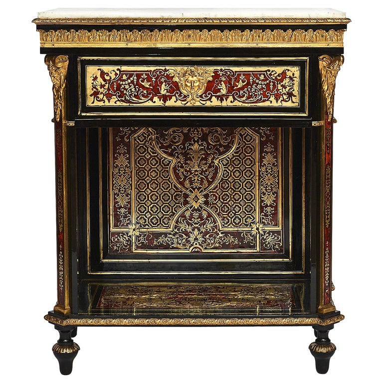 19th Century French Napoleon III Boulle Console Table at 1stDibs