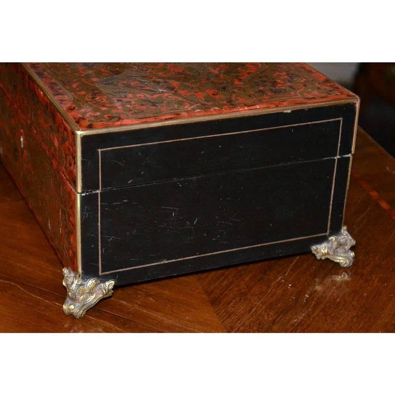 19th Century French Napoleon III Boulle Style Box at 1stDibs