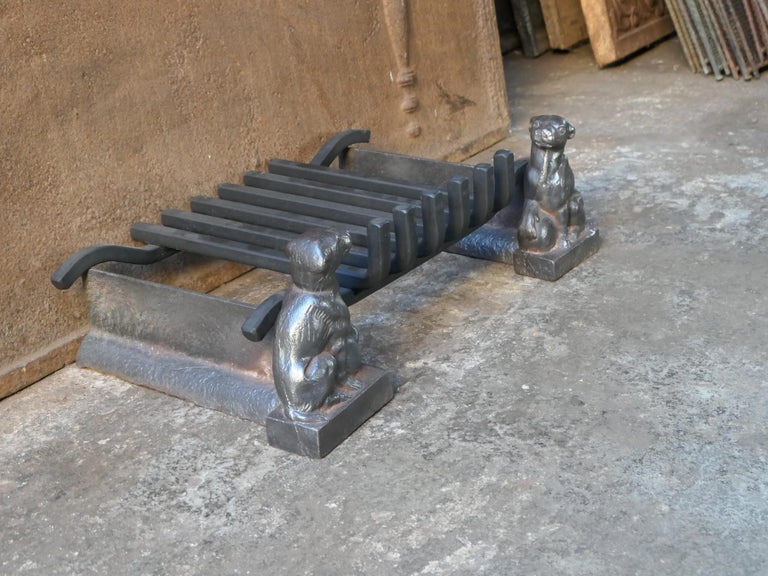 19th Century French Napoleon III 'Dogs' Fire Grate, Fireplace Grate For ...