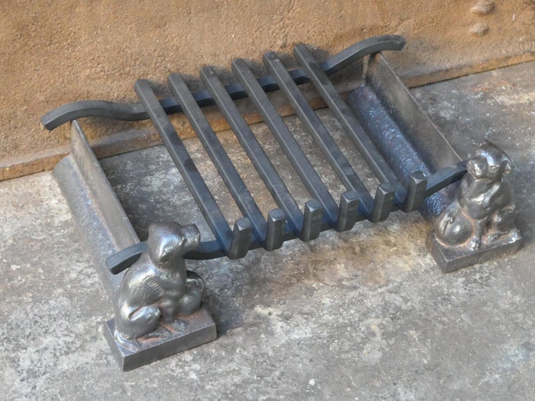 19th Century French Napoleon III 'Dogs' Fire Grate, Fireplace Grate For ...