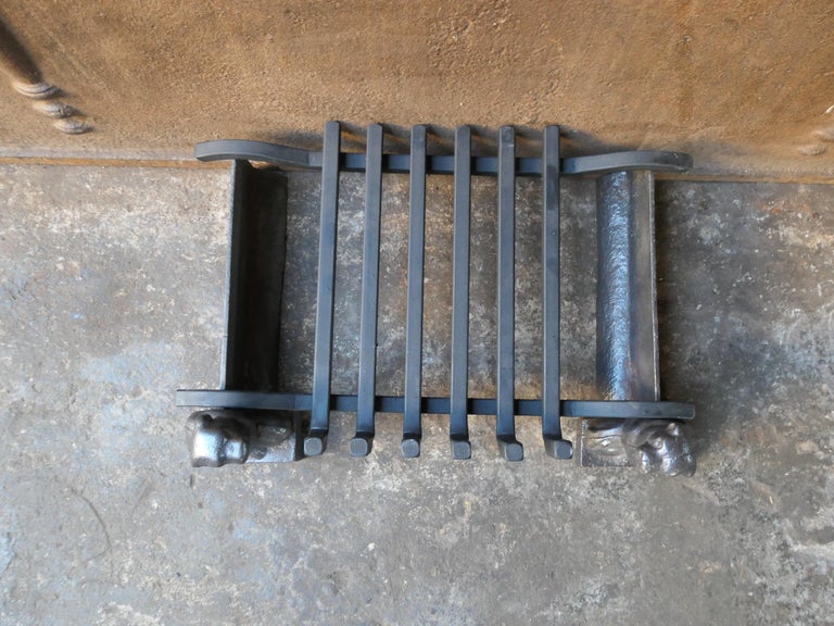 19th Century French Napoleon III 'Dogs' Fire Grate, Fireplace Grate For ...