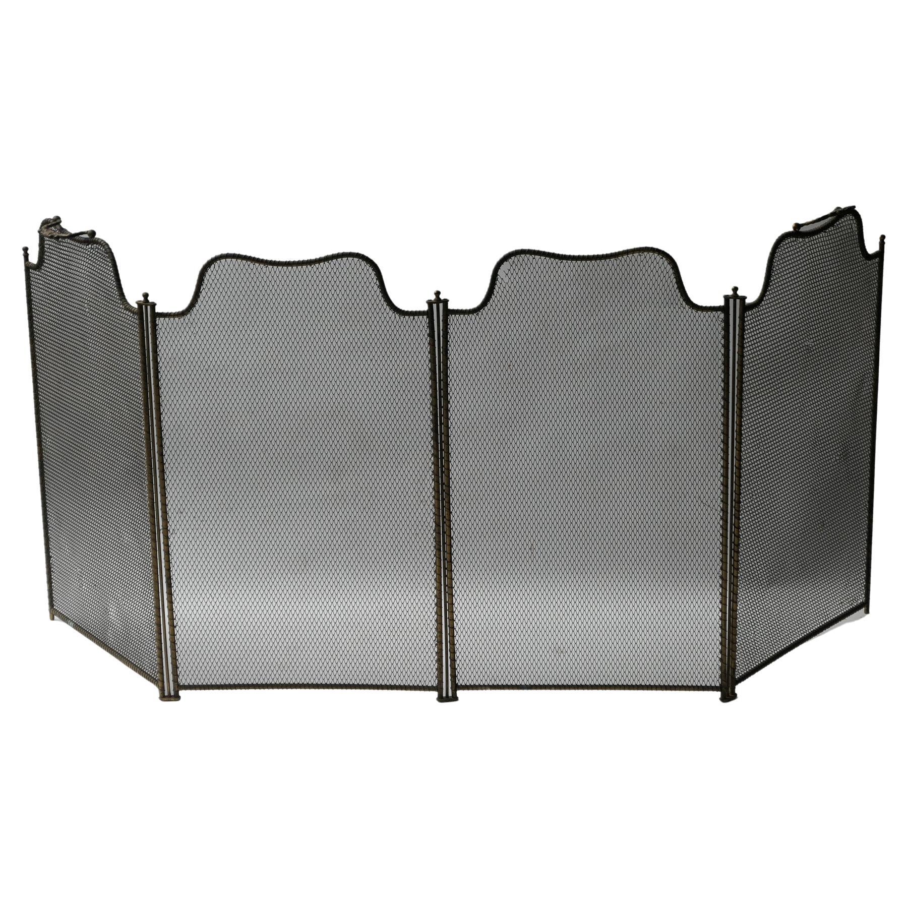 Large French Fireplace Screen, Handmade, New, 34" to 50" Wide, 30.3 ...