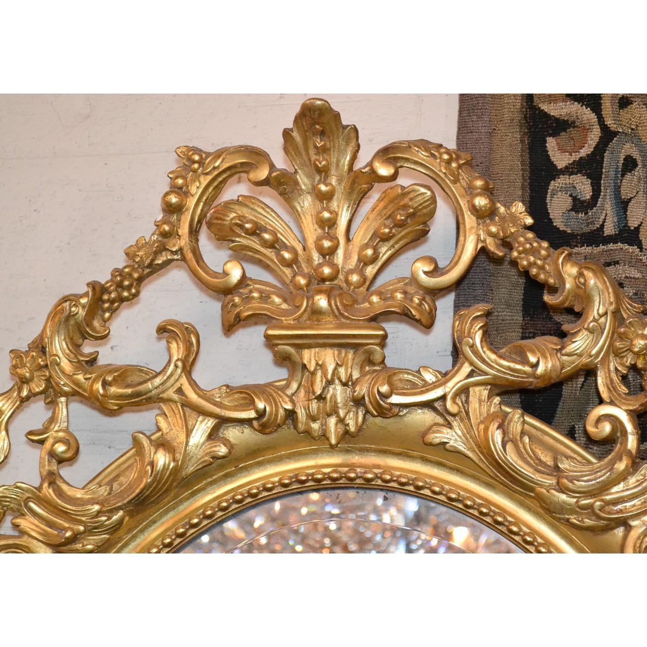 19th Century French Napoleon III Giltwood Mirror For Sale at 1stDibs