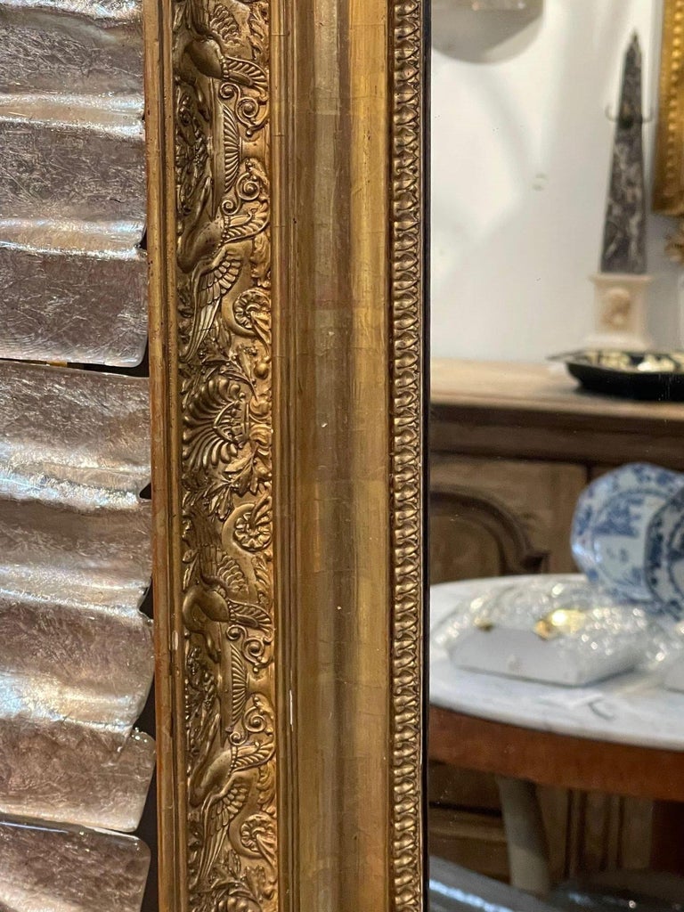 19th Century French Napoleon III Giltwood Mirror For Sale at 1stDibs