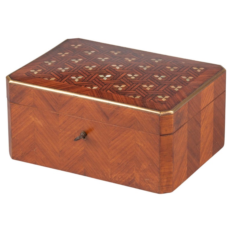 19th Century French Napoleon III Marquetry Box at 1stDibs