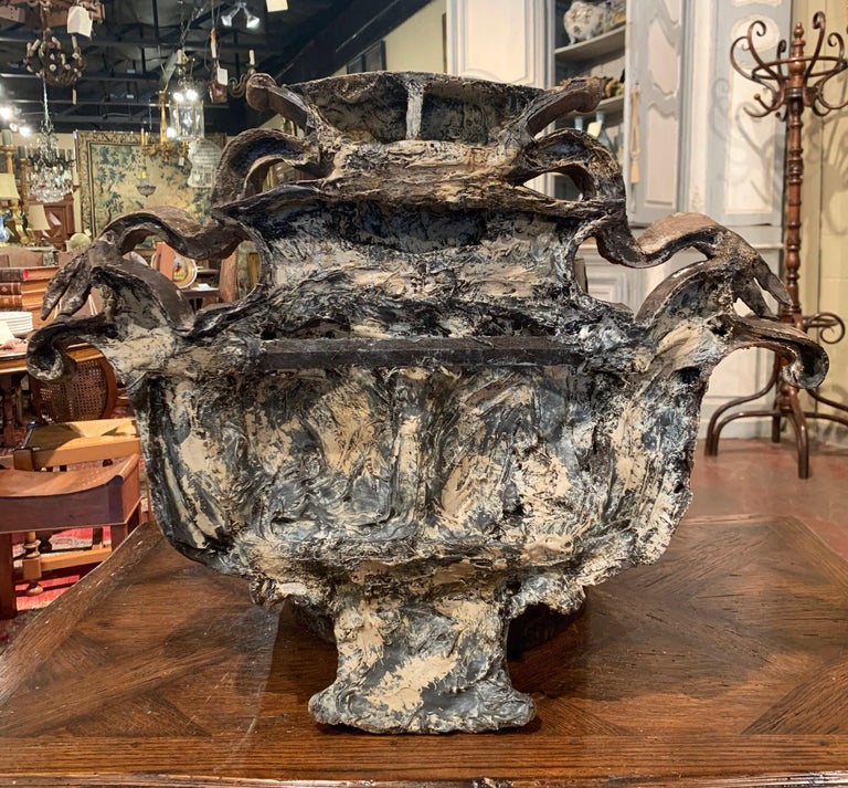 19th Century French Napoleon III Painted Plaster Wall Hanging Family ...