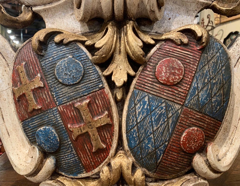 19th Century French Napoleon III Painted Plaster Wall Hanging Family ...