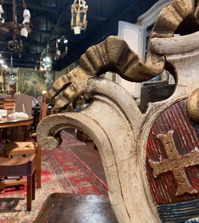 19th Century French Napoleon III Painted Plaster Wall Hanging Family ...