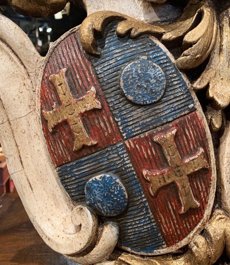 19th Century French Napoleon III Painted Plaster Wall Hanging Family ...