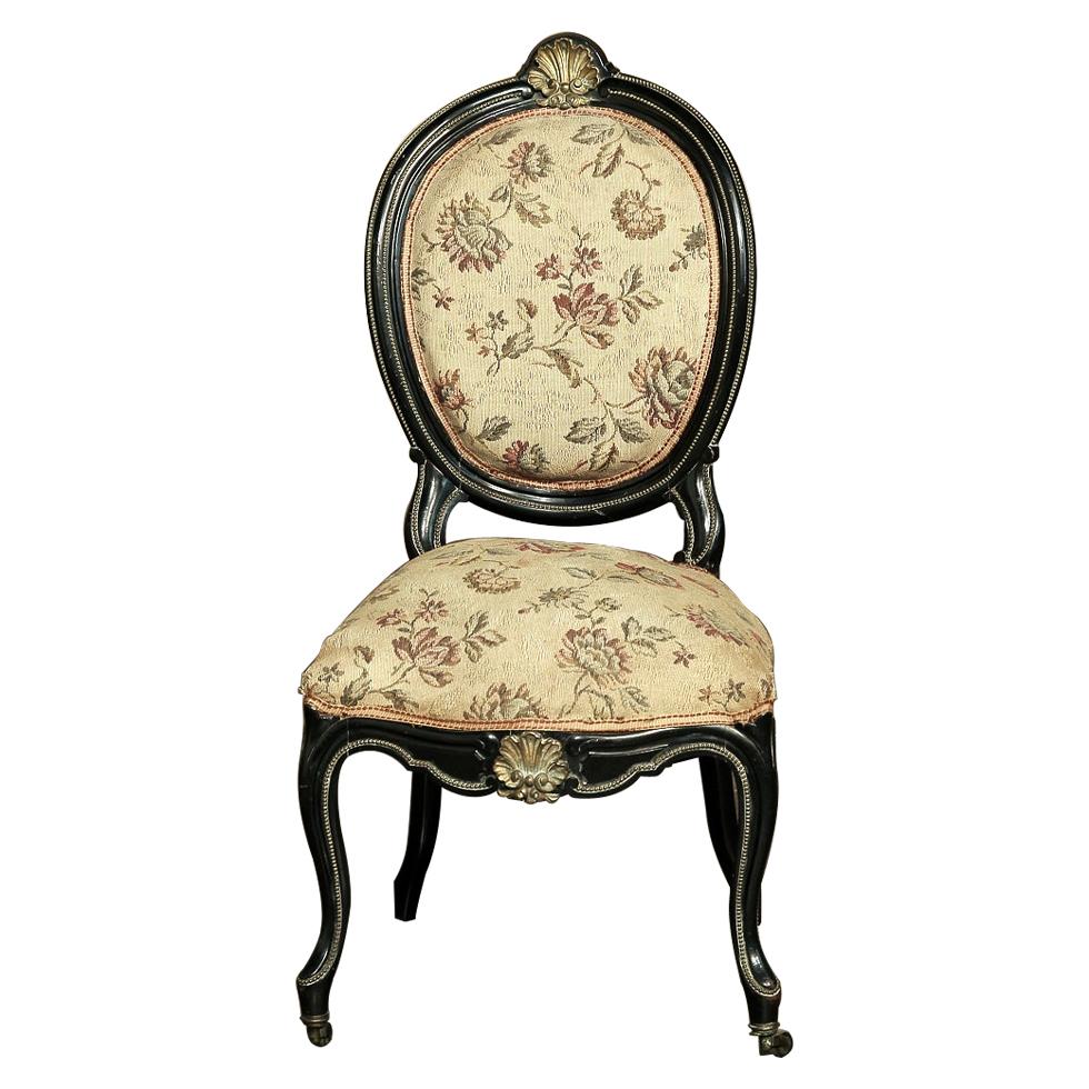 19th Century Napoleon III Cast Iron Chair For Sale at 1stDibs
