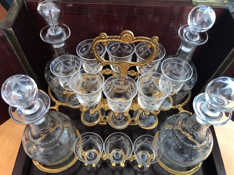 19th Century French Napoleon III Period Liquor Cellar, 1850s at 1stDibs