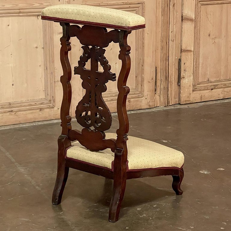 19th Century French Napoleon III Period Mahogany Prie Dieu ~ Prayer ...
