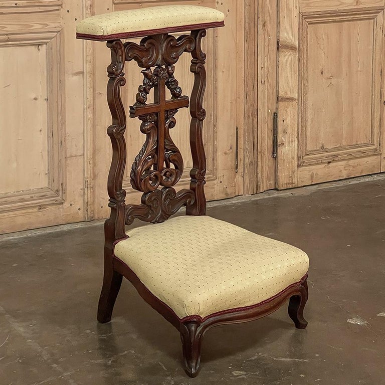 19th Century French Napoleon III Period Mahogany Prie Dieu ~ Prayer ...