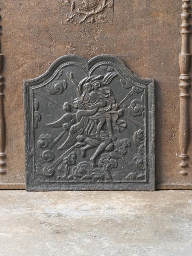 19th Century French Napoleon III 'Zeus and Leda' Fireback For Sale at ...