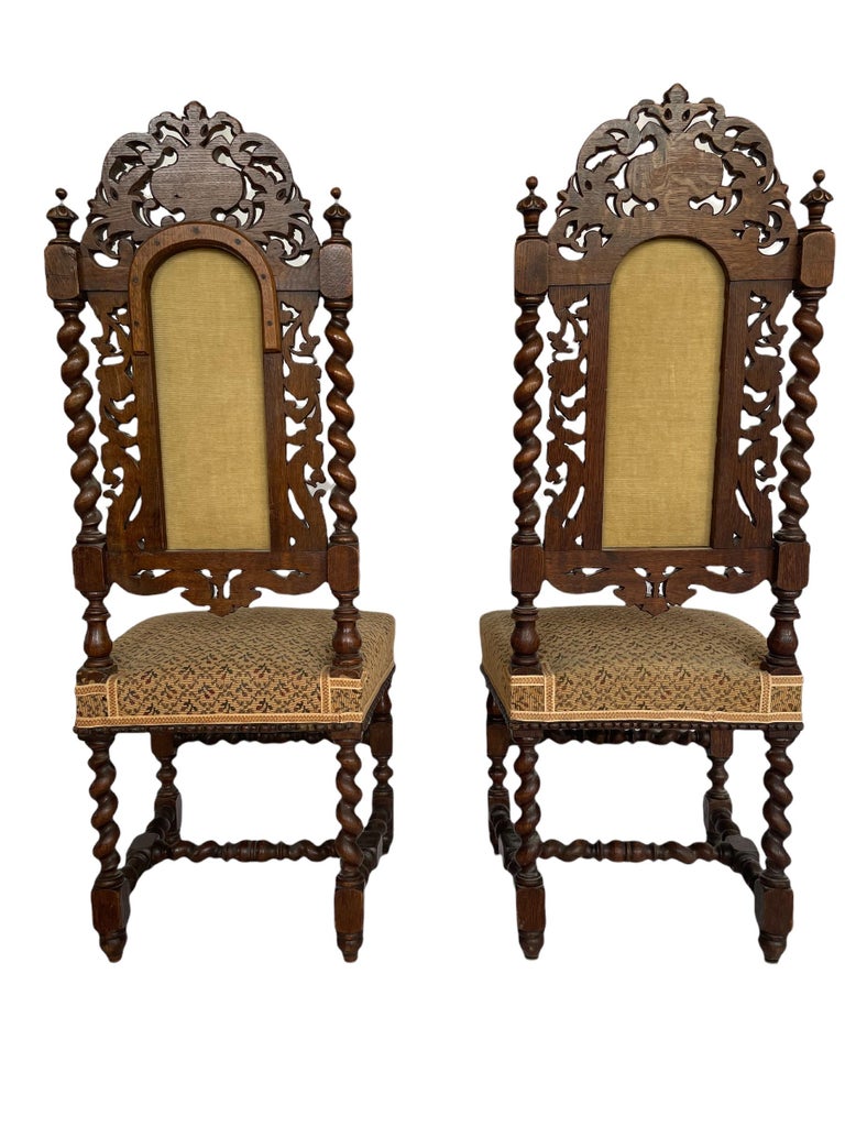 19th Century French Neo Renaissance Chairs For Sale at 1stDibs