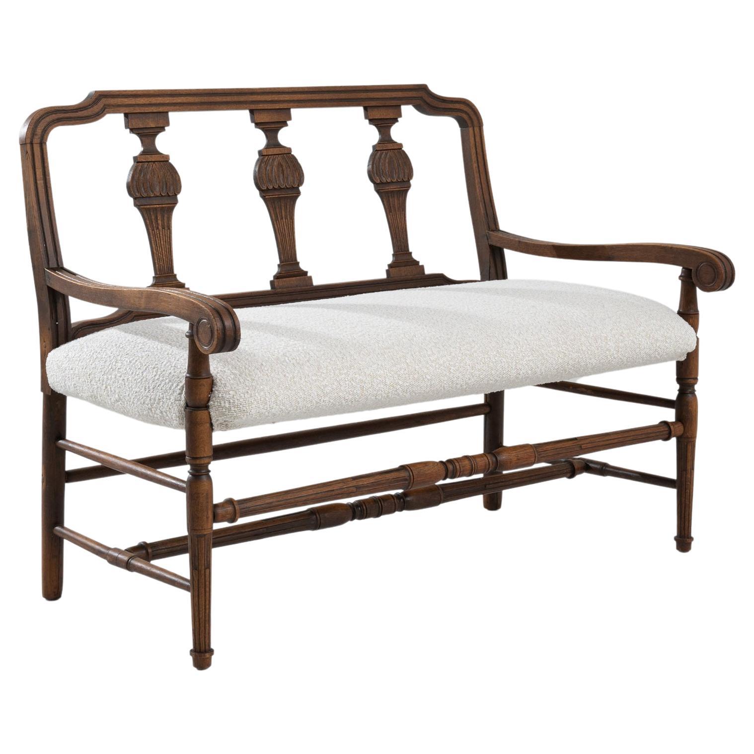 Antique 19th Century Giltwood and Handmade Tapestry Settee For Sale at ...