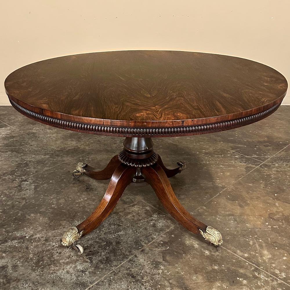 19th Century French Neoclassical~Directoire Rosewood Center Table For Sale at 1stDibs