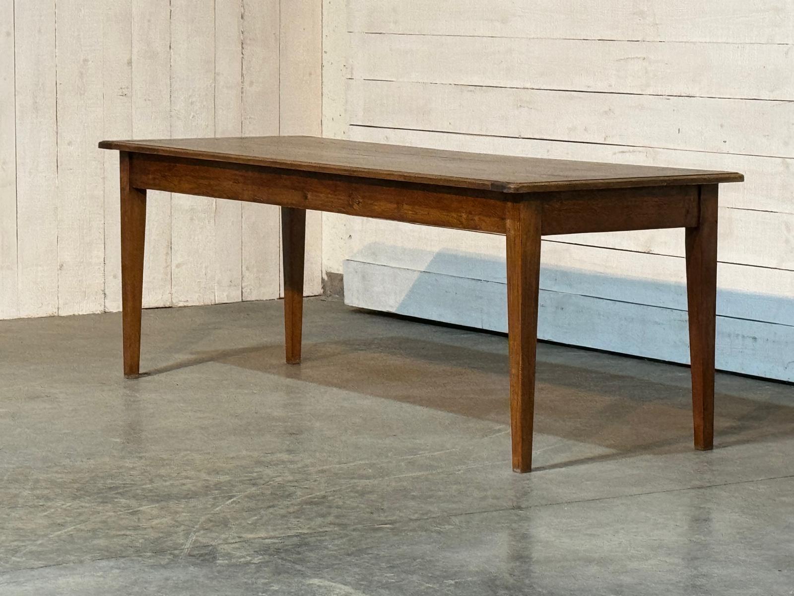 19th Century French Normandy Farmhouse Dining Table For Sale at 1stDibs