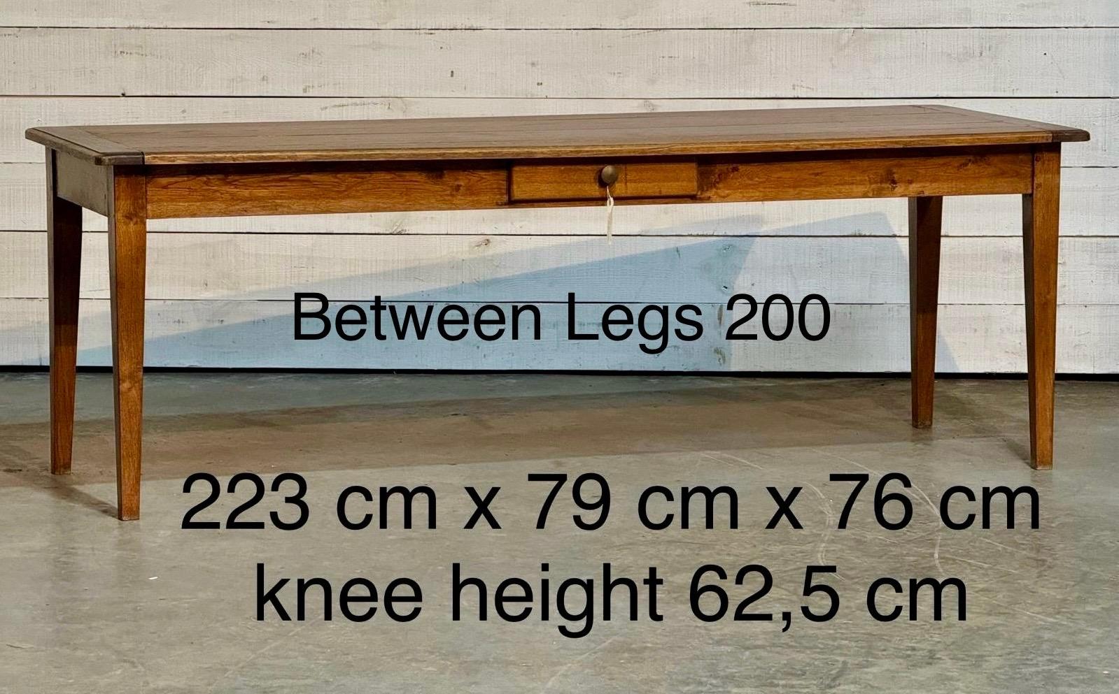 19th Century French Normandy Farmhouse Dining Table For Sale at 1stDibs