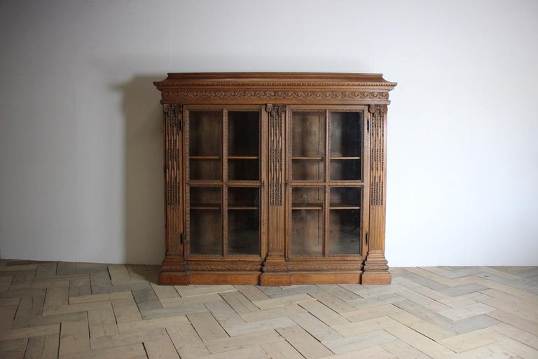 19th Century French Oak Bookcase For Sale at 1stDibs