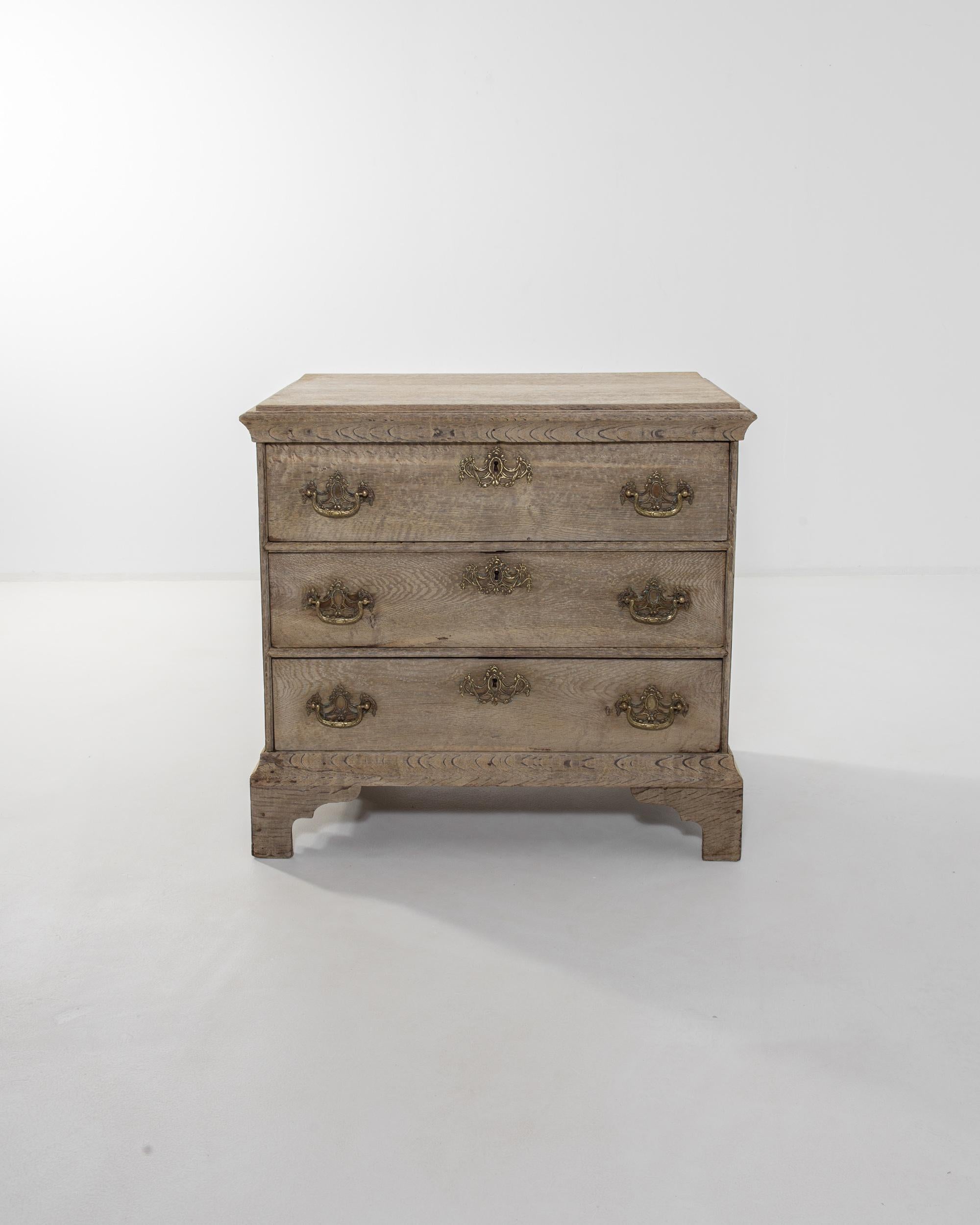 19th Century, French Oak Chest of Drawers at 1stDibs