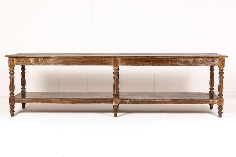19th Century French Oak Drapers Table For Sale at 1stDibs