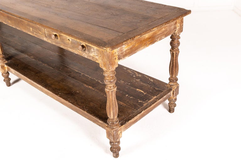 19th Century French Oak Drapers Table For Sale at 1stDibs