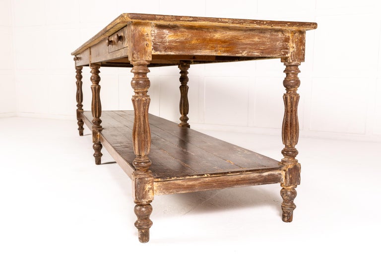 19th Century French Oak Drapers Table For Sale at 1stDibs