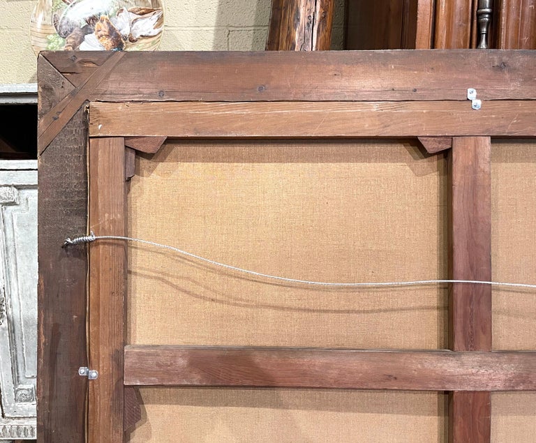 19th Century French Oil on Canvas "Fete Galante" Painting After J.B ...