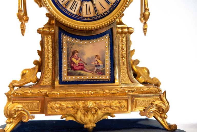 19th Century French Ormolu Clock For Sale at 1stDibs
