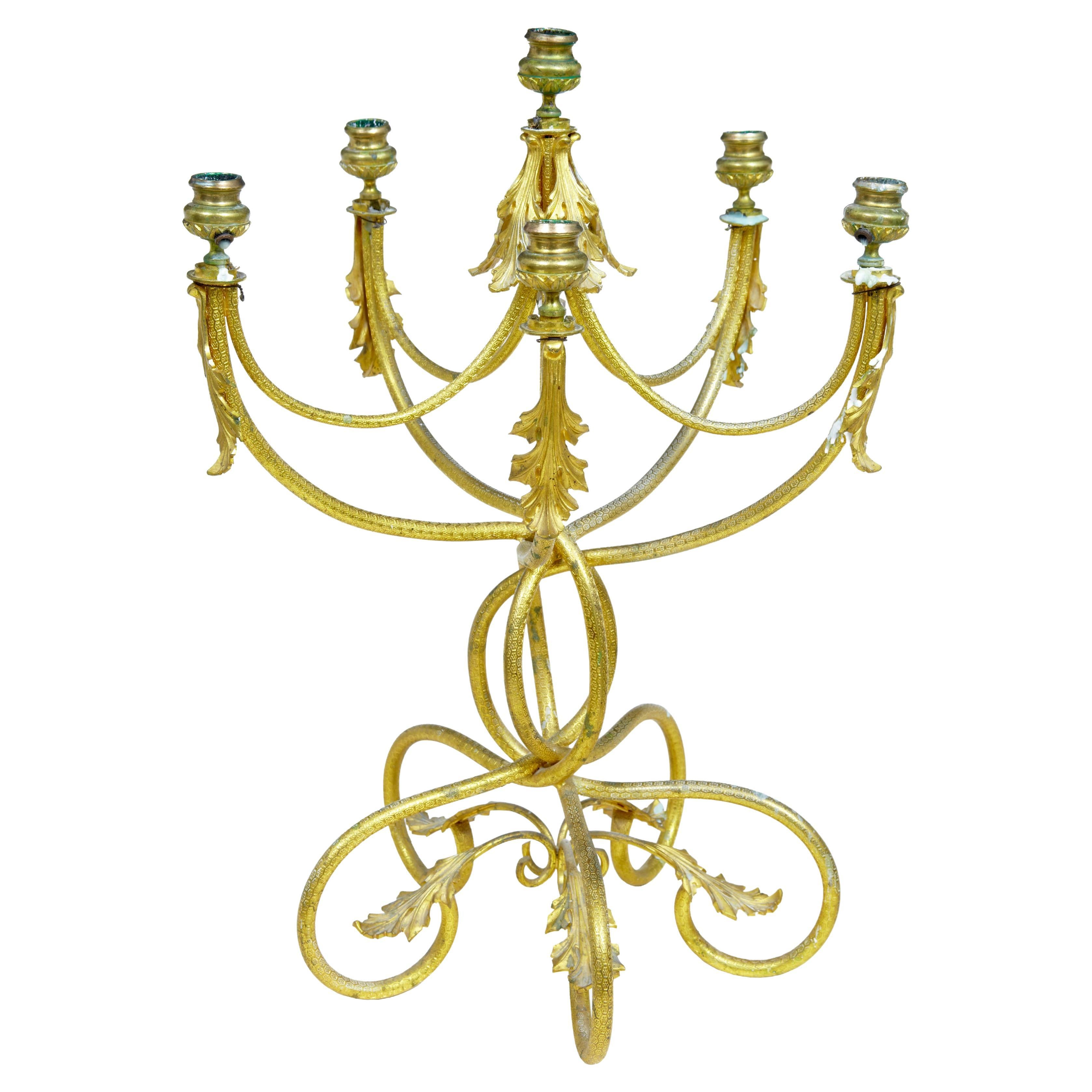 Pair 19th Century French Ormolu Wall lights For Sale at 1stDibs