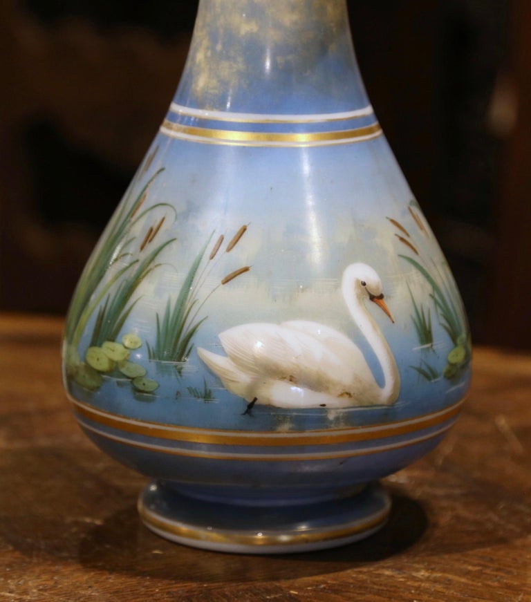 19th Century French Painted and Gilt "Porcelaine de Paris" Vase with ...