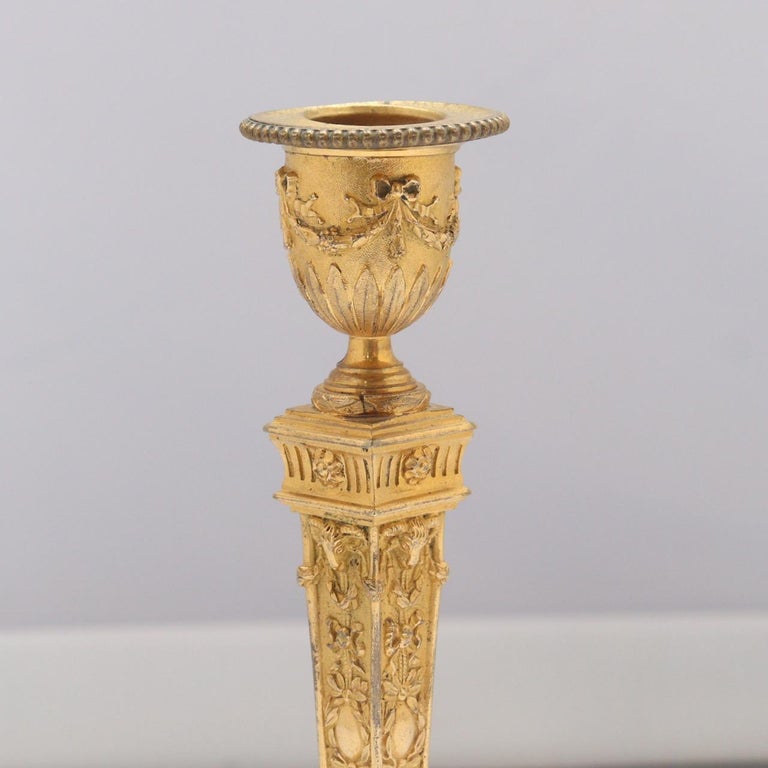 19th Century French Pair of Candlesticks For Sale at 1stDibs