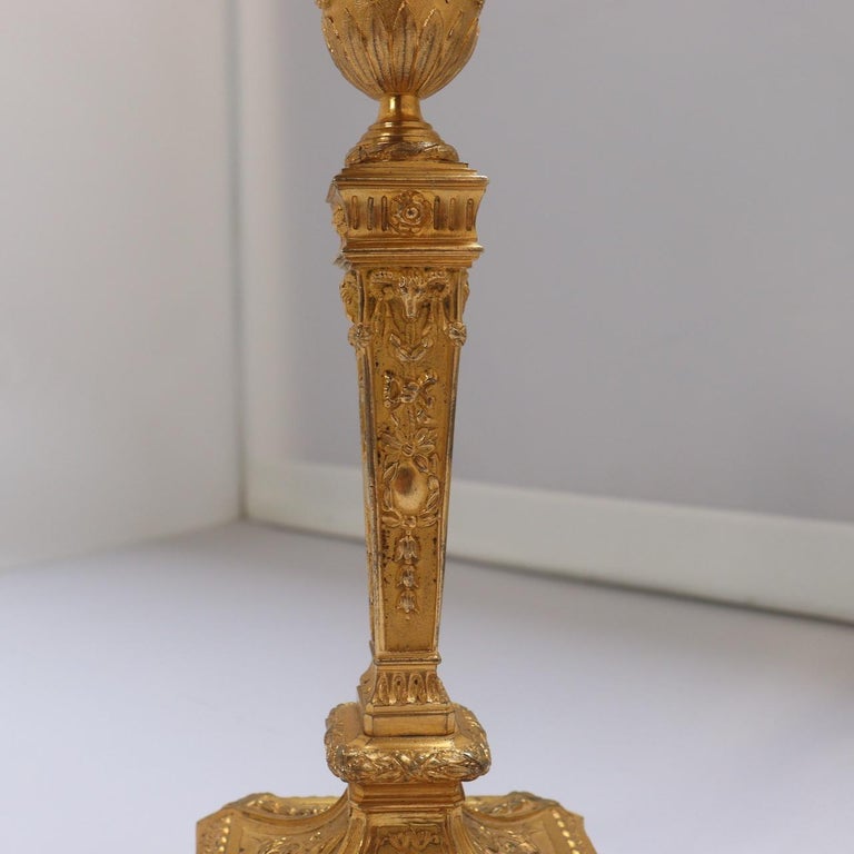 19th Century French Pair of Candlesticks For Sale at 1stDibs