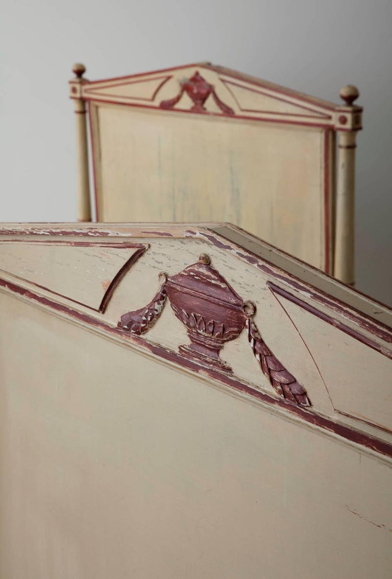 19th Century, French Pair of Directoire Style Twin Bed Frames in ...