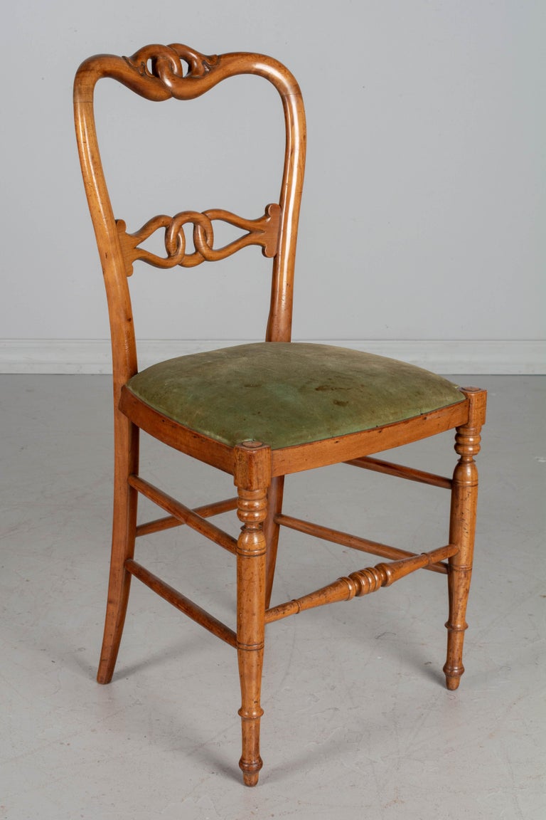 19th Century French Parlor Chairs, Set of four For Sale at 1stDibs