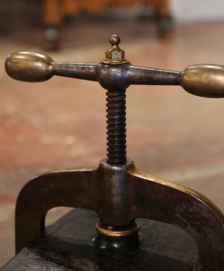 19th Century French Patinated Bronze and Gilt Wrought Iron Book Binding ...