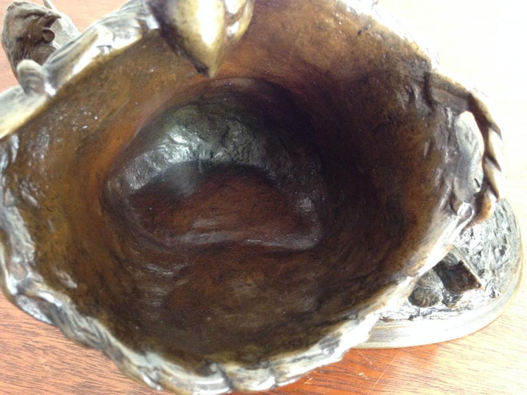 French Bronze Chicken Vide Poche, Auguste Nicholas Cain, 19th Century ...