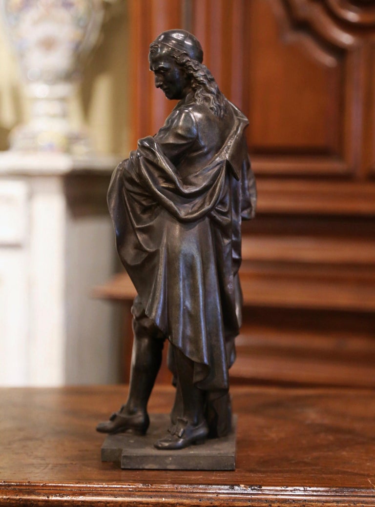 19th Century French Patinated Spelter Statue of Cardinal Mazarin For ...