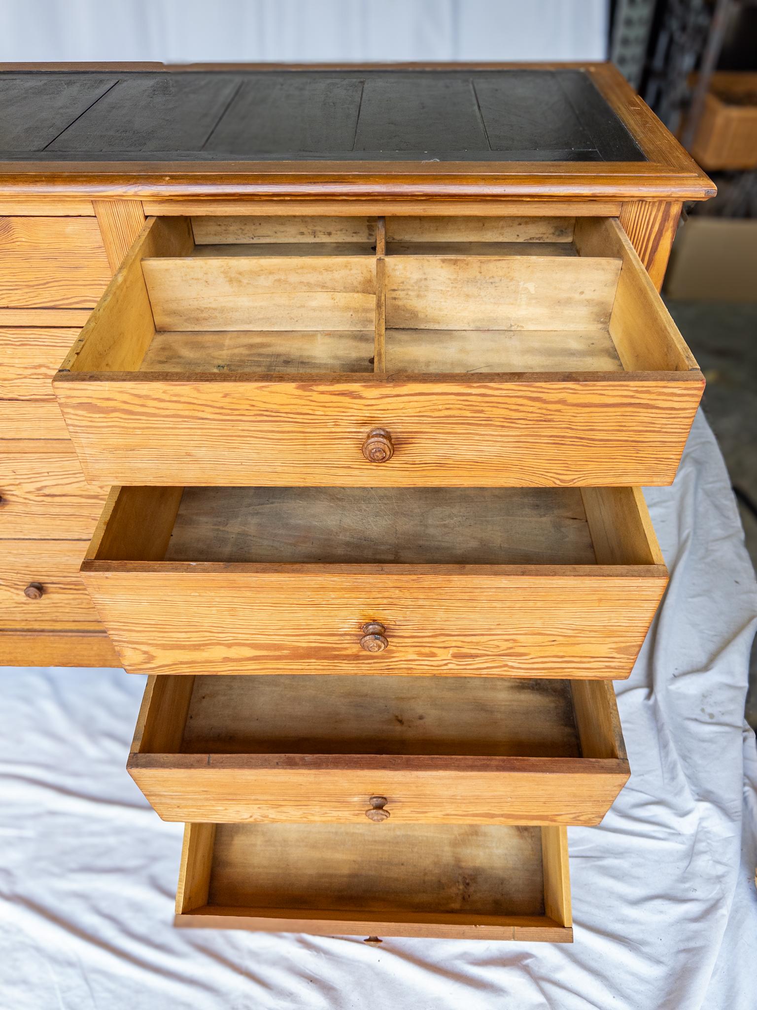 19th Century French Pine Bank of Drawers For Sale at 1stDibs