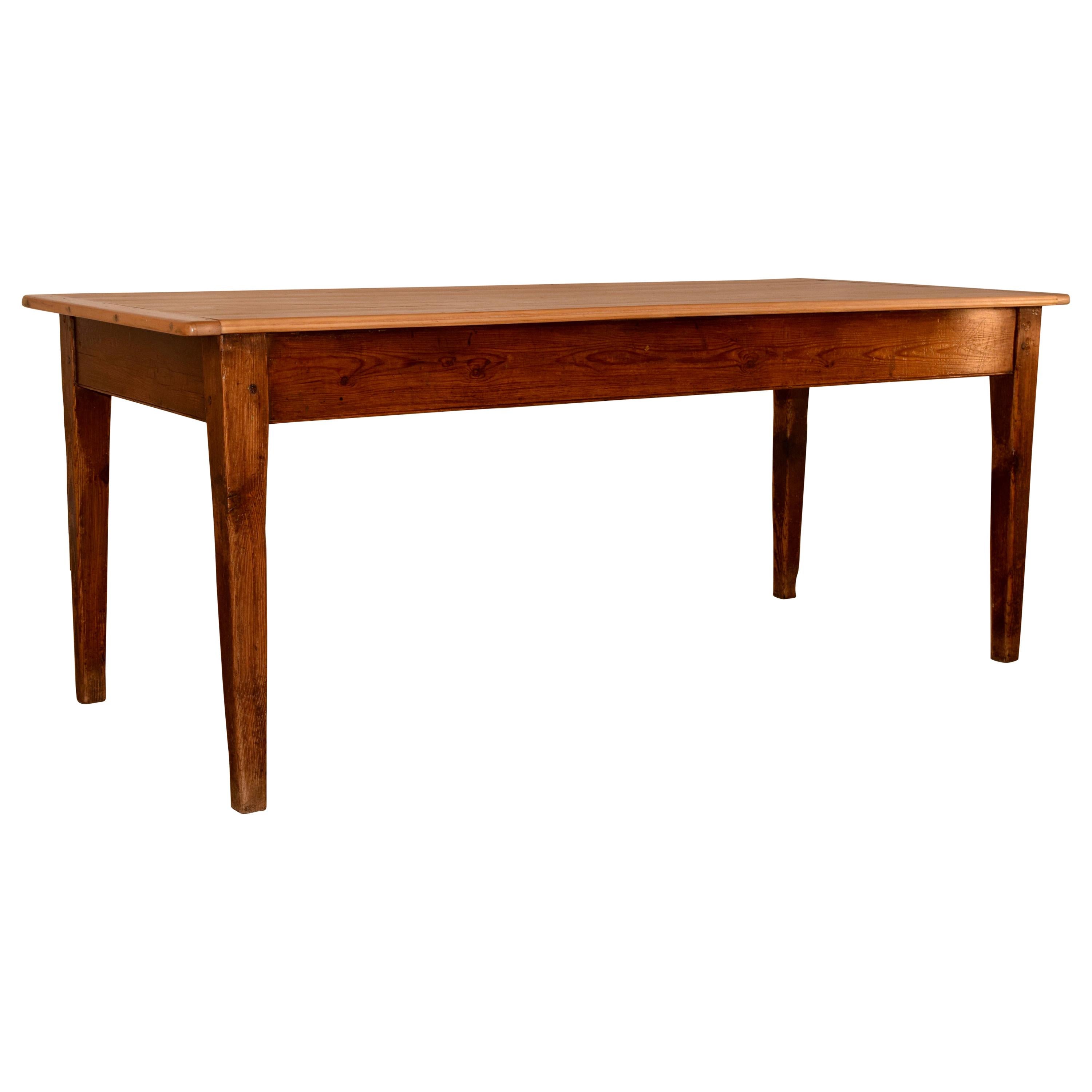 English Farm Table of Pine at 1stDibs