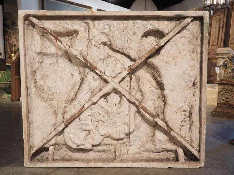 19th Century French Plaster Bas Relief Depicting a Frieze of Trajan's ...