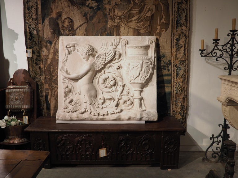 19th Century French Plaster Bas Relief Depicting a Frieze of Trajan's ...