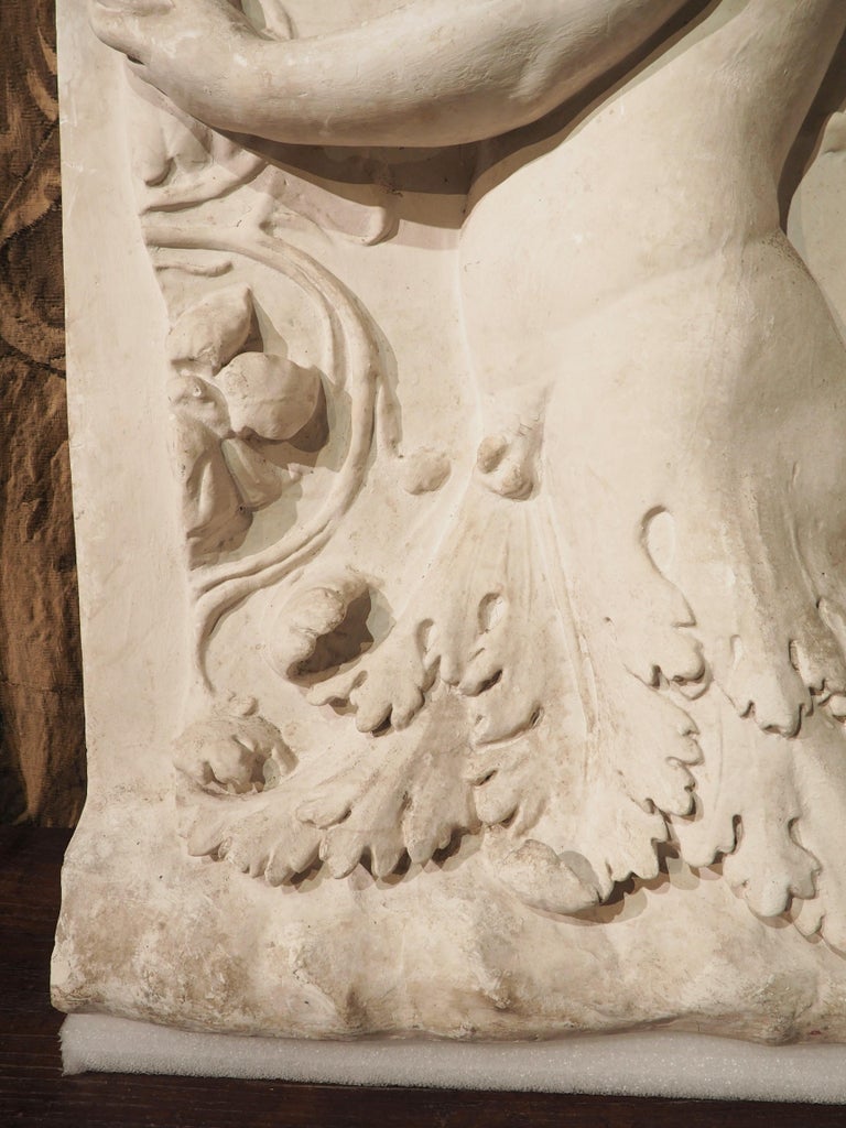19th Century French Plaster Bas Relief Depicting a Frieze of Trajan's ...