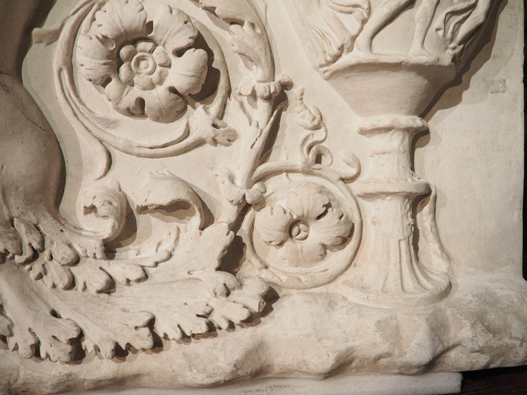 19th Century French Plaster Bas Relief Depicting a Frieze of Trajan's ...