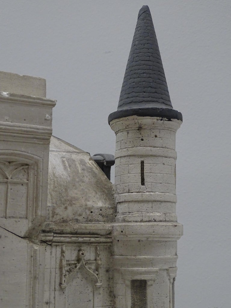 19th Century French Plaster Sculpture Chateau Castle Model For Sale at ...